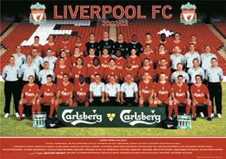 Liverpool FC Official Team Portrait 2002/03 Poster - GB Posters ...