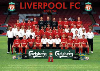 Liverpool FC Team Portrait 03/04 - GB Posters – Sports Poster Warehouse