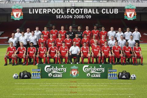 Liverpool FC 2008/09 Official Team Portrait Poster - GB Eye – Sports ...