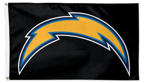 San Diego Chargers "Classic Lightning" NFL Theme Art Poster by Chuck R ...
