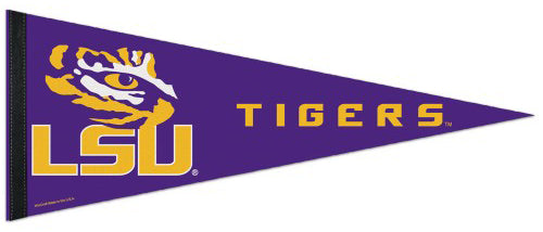 LSU Tigers NCAA Team Logo Premium Felt Collector's Pennant - Wincraft ...