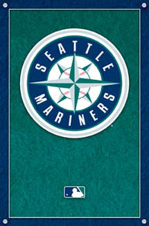 Seattle Mariners Official Logo Poster - Costacos Sports – Sports Poster ...