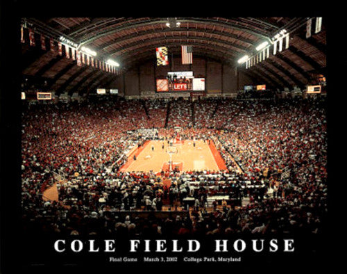 Maryland Basketball Cole Field House Final Game Poster (2002) - Aerial ...