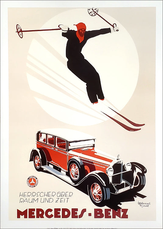 Monaco Grand Prix 1930 Vintage Poster Event Reprint (Artist George Ham ...