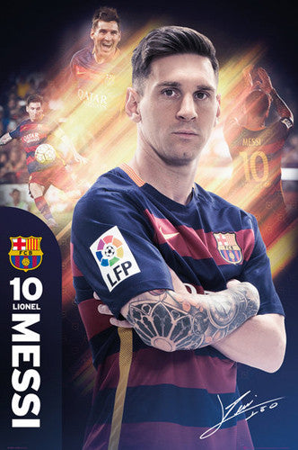 Lionel Messi "The One" FC Barcelona Signature Series Official Poster ...