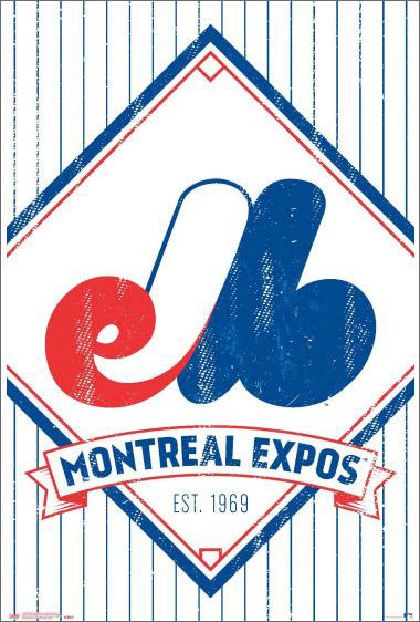 Montreal Expos est. 1969 Official MLB Baseball Classic Team Logo Poste ...