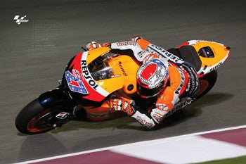 Max Biaggi "MotoGP Action" Repsol Honda Motorcycle Racing Poster - Suo ...