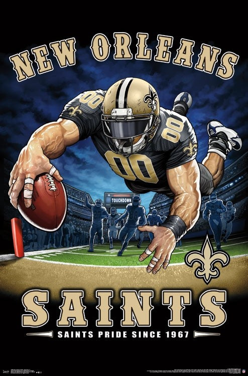 New Orleans Saints Official NFL Football Team Logo Poster - Costacos ...