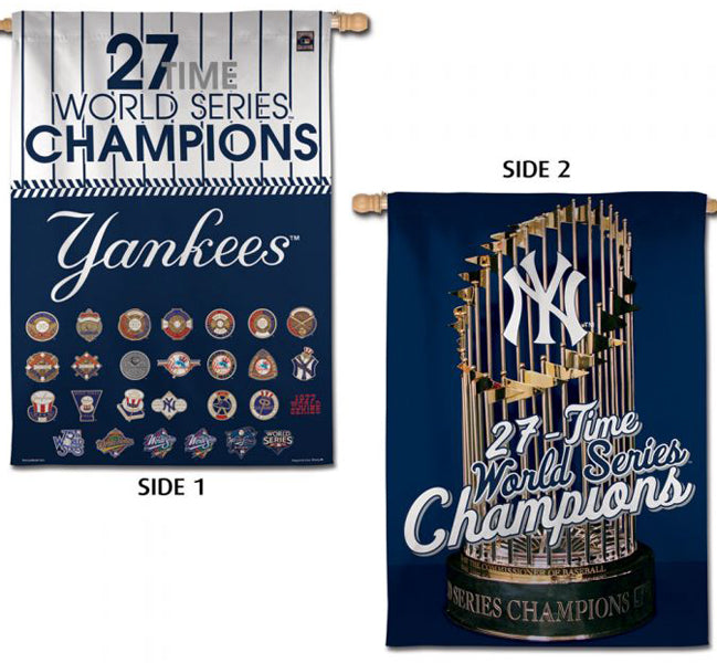 New York Yankees "NY Pinstripes" Official MLB Baseball Premium Banner ...