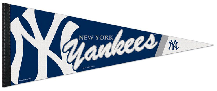 New York Yankees "NY Pinstripes" Official MLB Baseball Premium Banner ...
