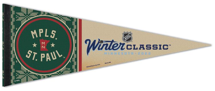 NHL Winter Classic 2022 Minnesota Wild Edition Premium Felt Pennant ...