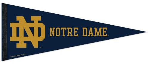 Notre Dame Fighting Irish Official NCAA Team Logo Premium Felt Pennant ...