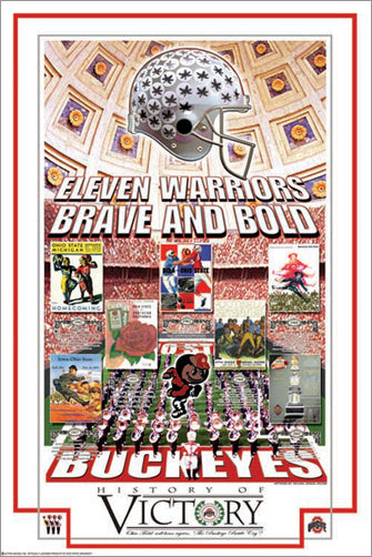 Ohio State Buckeyes "History of Victory" 7-Time Champions Poster - Act ...
