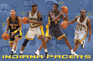 Indiana Pacers NBA Basketball Official Team Logo Poster - Costacos 2014 ...
