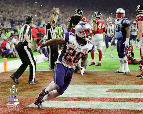 James White Super Bowl LI Game-Winning TD Patriots Premium Poster ...