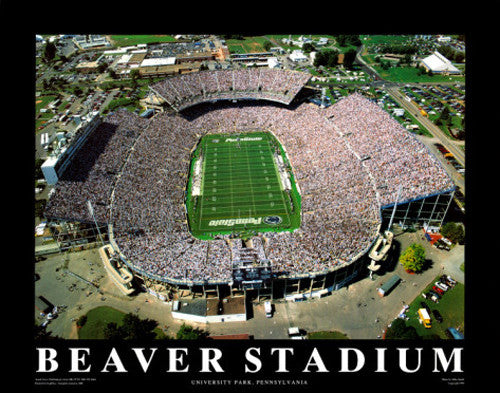 Penn State Football Beaver Stadium "From Above" Premium Poster - Aeria ...