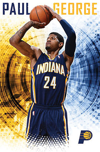 Paul George "Superstar" Indiana Pacers NBA Poster - Costacos Sports 20 ...