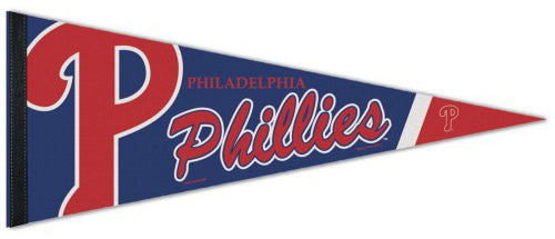 Philadelphia Phillies Official MLB Logo-Style Premium Felt Pennant - W ...