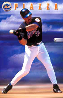 Mike Piazza "The Zone" New York Mets Poster - Costacos Sports 2001 ...