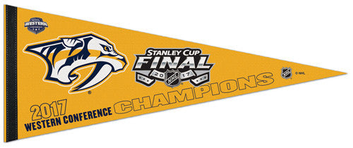 Nashville Predators 2017 Western Conference Champions Premium Felt ...