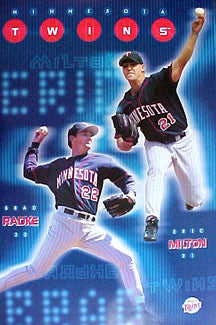 Brad Radke & Eric Milton "Twin Aces" - Costacos 2001 – Sports Poster ...