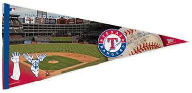 Texas Rangers Gameday Extra-Large Premium Felt Collector's Pennant ...
