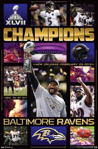 Baltimore Ravens Football All-Time Greats (8 Legends) Premium Poster P ...