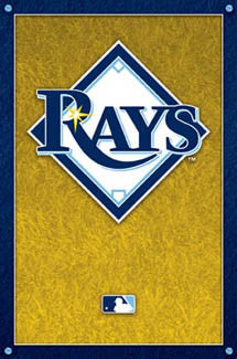 Tampa Bay Rays Baseball Official Logo Poster - Costacos – Sports Poster ...