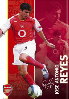 Jose Antonio Reyes "Signature" Arsenal FC Poster - GB 2004 – Sports ...