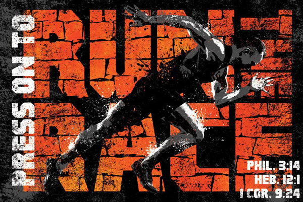 Press On to Run the Race (Runner's Prayer) Christian Athlete Motivatio ...