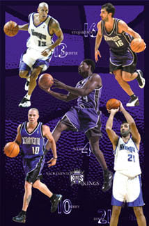 Sacramento Kings "Front Line" (2002-03) Poster - Costacos Sports ...