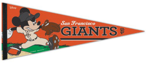 San Francisco Giants "Mickey Mouse Flamethrower" Official MLB/Disney P ...