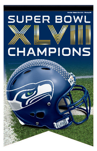 Seattle Seahawks Official Premium 28x40 NFL Team Banner - BSI Products ...