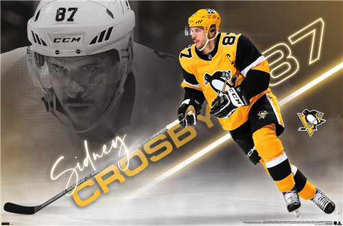 Sidney Crosby "Sensation" Pittsburgh Penguins Official NHL Hockey Wall ...