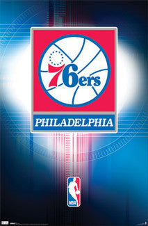 Philadelphia 76ers Official Logo Poster - Costacos Sports – Sports ...