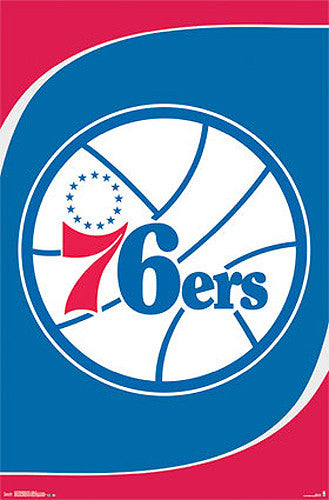Philadelphia 76ers Official NBA Basketball Team Logo Poster - Costacos ...