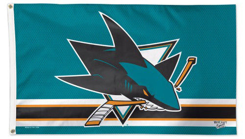 San Jose Sharks Official NHL Hockey 3'x5' Deluxe-Edition Team Banner ...