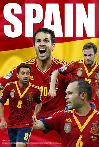 Spain World Cup 2014 "Power Four" (Mata, Iniesta, Xavi, Fabregas ...
