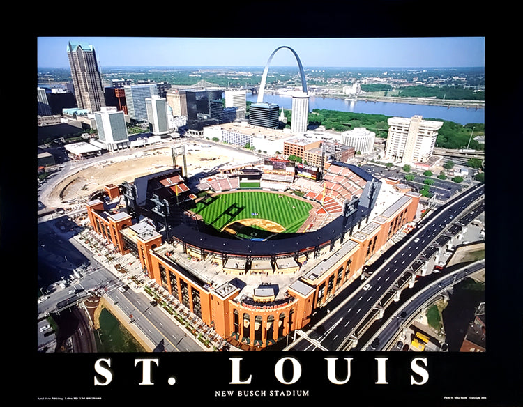 St. Louis Cardinals New Busch Stadium "From Above" Premium Poster Prin ...