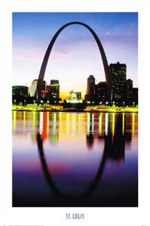 St. Louis "Arch at Dusk" - Portal Publications 2004 – Sports Poster ...