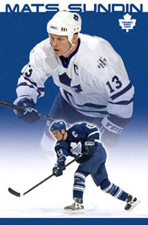 Mats Sundin "Double Action" Toronto Maple Leafs Poster - Costacos 2005 ...