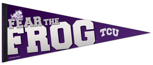 TCU Horned Frogs Official NCAA Team Premium Felt Pennant - Wincraft ...