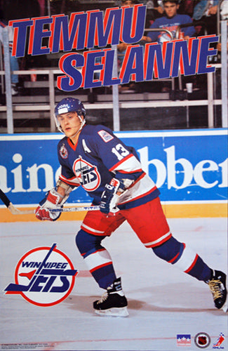 Teemu Selanne "Temmu" Winnipeg Jets NHL Hockey Action Poster - Starline ...