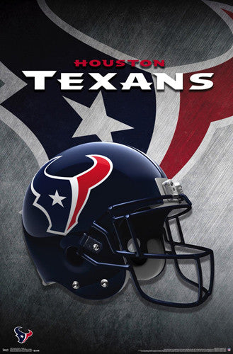Houston Texans Official NFL Football Team Helmet Logo Poster - Trends ...