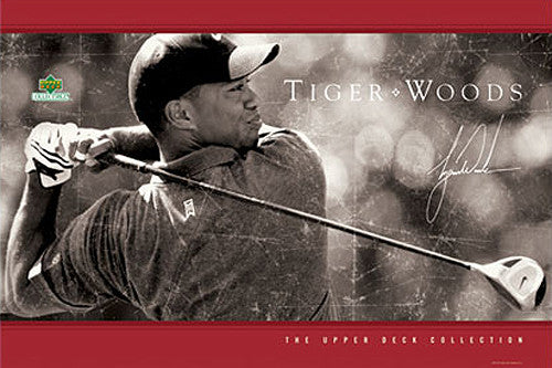 Tiger Woods "Driven" PGA Golf Poster - Upper Deck – Sports Poster Warehouse