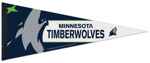 Minnesota Timberwolves Official Team Logo Premium NBA Felt Pennant - W ...