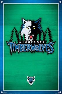 Minnesota Timberwolves NBA Basketball Official Team Logo Poster (2008 ...
