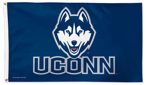 UCONN University of Connecticut Huskies NCAA Deluxe-Edition 3'x5' Flag ...