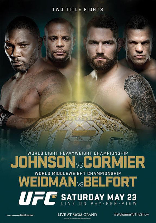UFC 197 Official Event Poster (Jon Jones vs. Saint Preux, Johnson vs ...