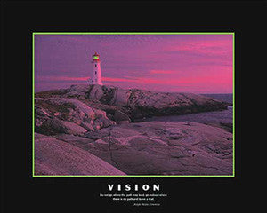 Lighthouse "Vision" Motivational Poster (Emerson Quote) - Eurographics ...